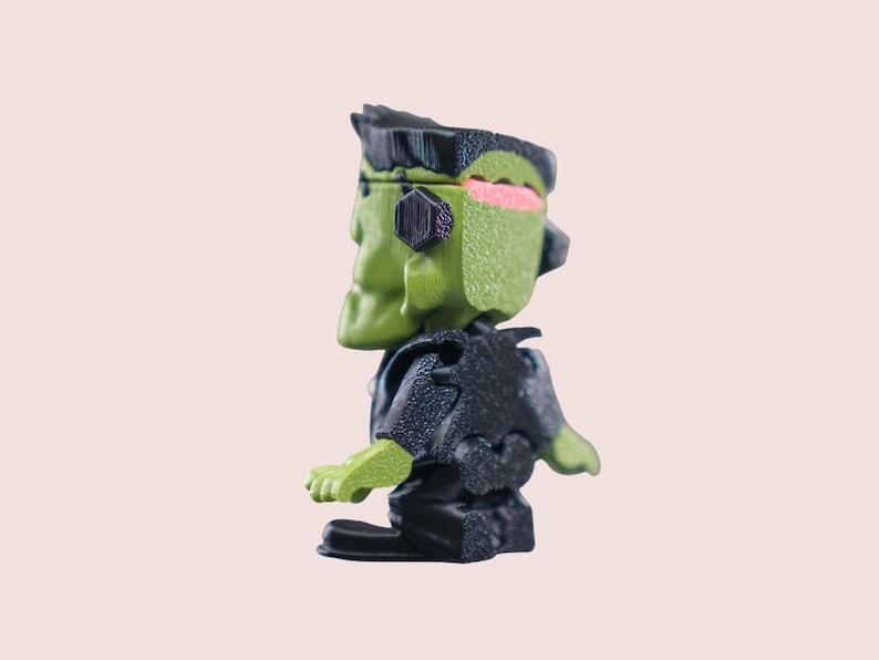 Mini Frankenstein Figurine - 3D Printed Frankie Desk Buddy Decor Toy ...