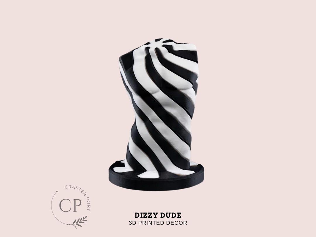 Dizzy Dude - 3D Printed Male Human Torso Body Statue Sculpture Figurine ...