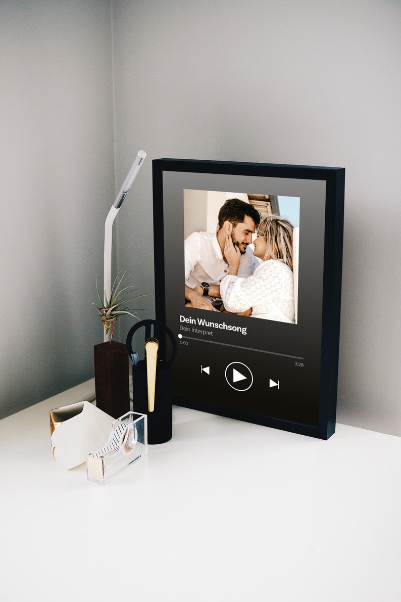 Your Song and Your Photo as a Poster Without Frame Without - Etsy