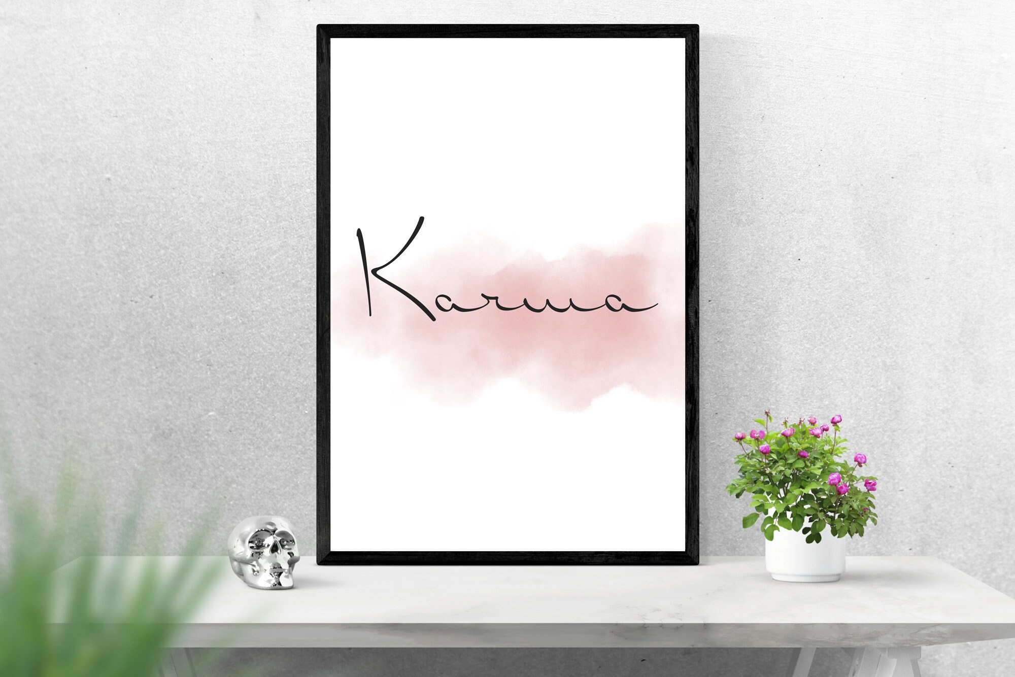 Poster: Karma Saying Picture Mural Photo Frame - Etsy Australia