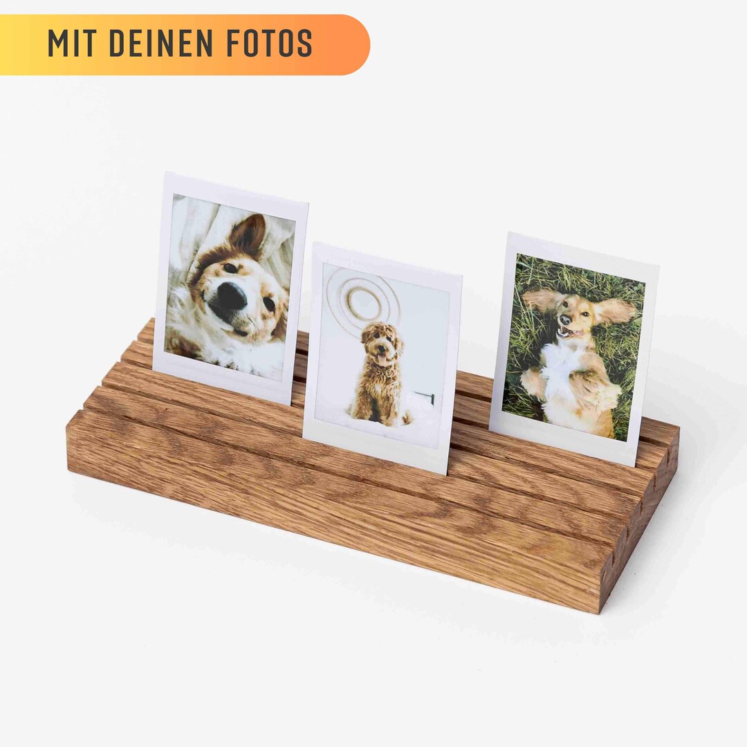 Wooden Photo Holder, Photo Stand, Photo, Photo Bar, Polaroid, Picture ...