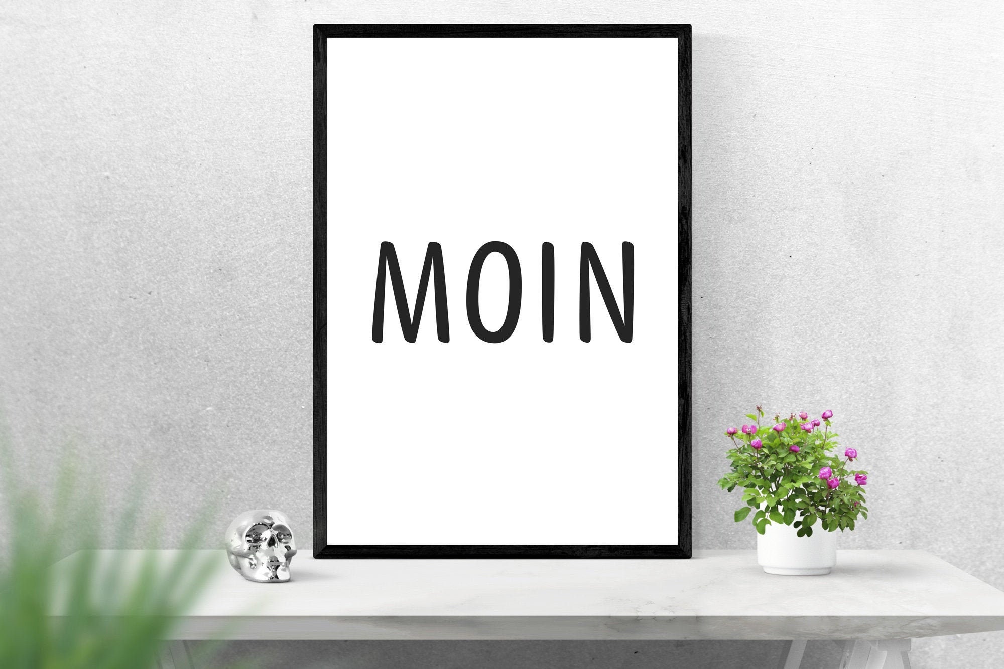 Poster: moin saying picture mural photo frame | Etsy