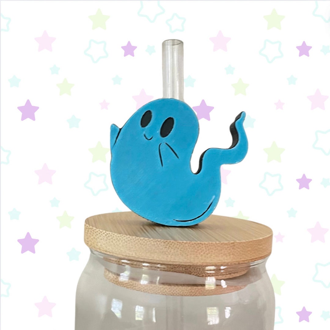 3D Printed Ghost Straw Topper - Spooky and Fun Halloween Accessory - Etsy
