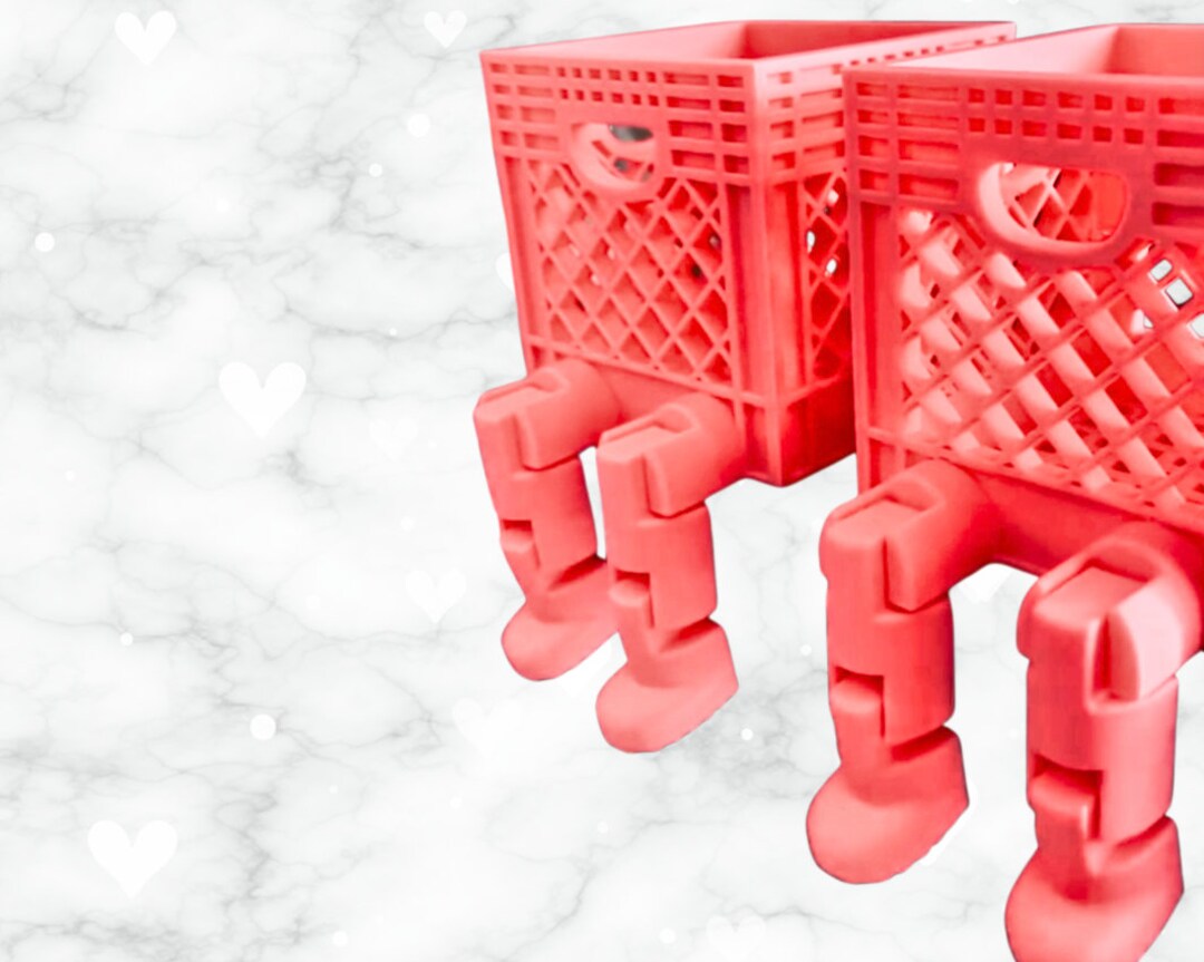 Crate With Fidget Legs 3D Print - Etsy