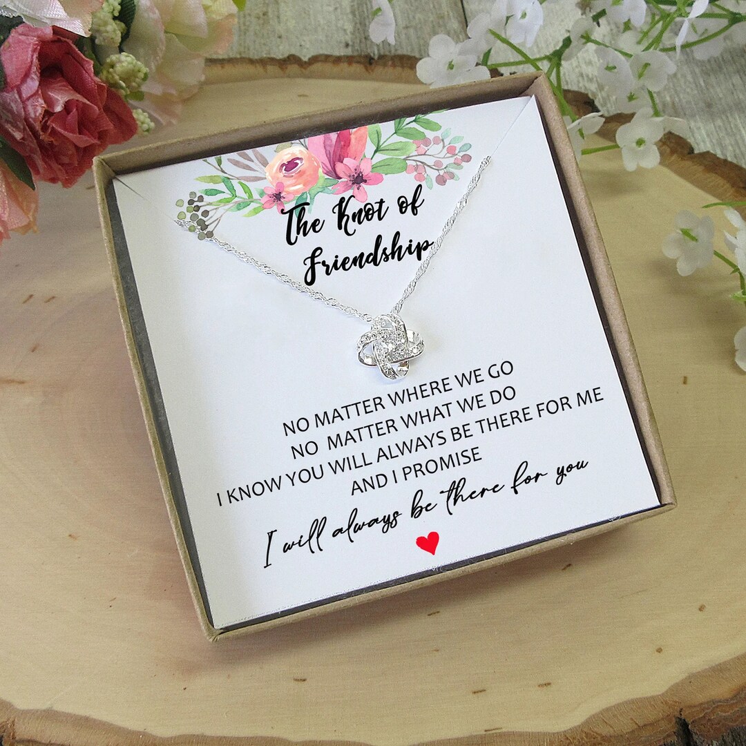 Knot of Friendship Gift,knot Necklace,friend Forever,best Friend ...