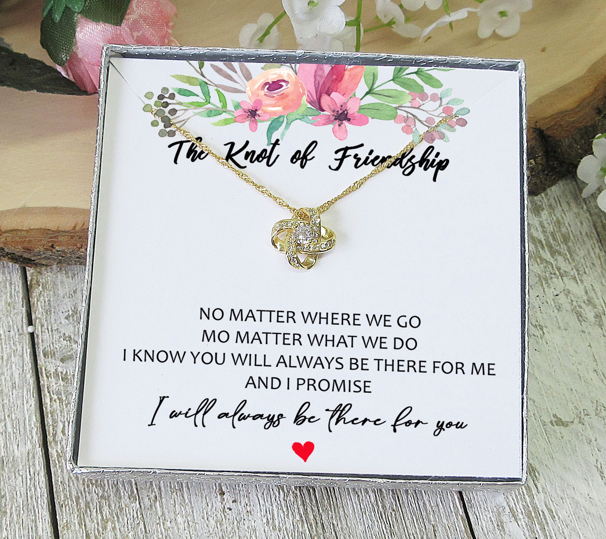 Knot of Friendship Giftknot Necklacefriend Foreverbest - Etsy