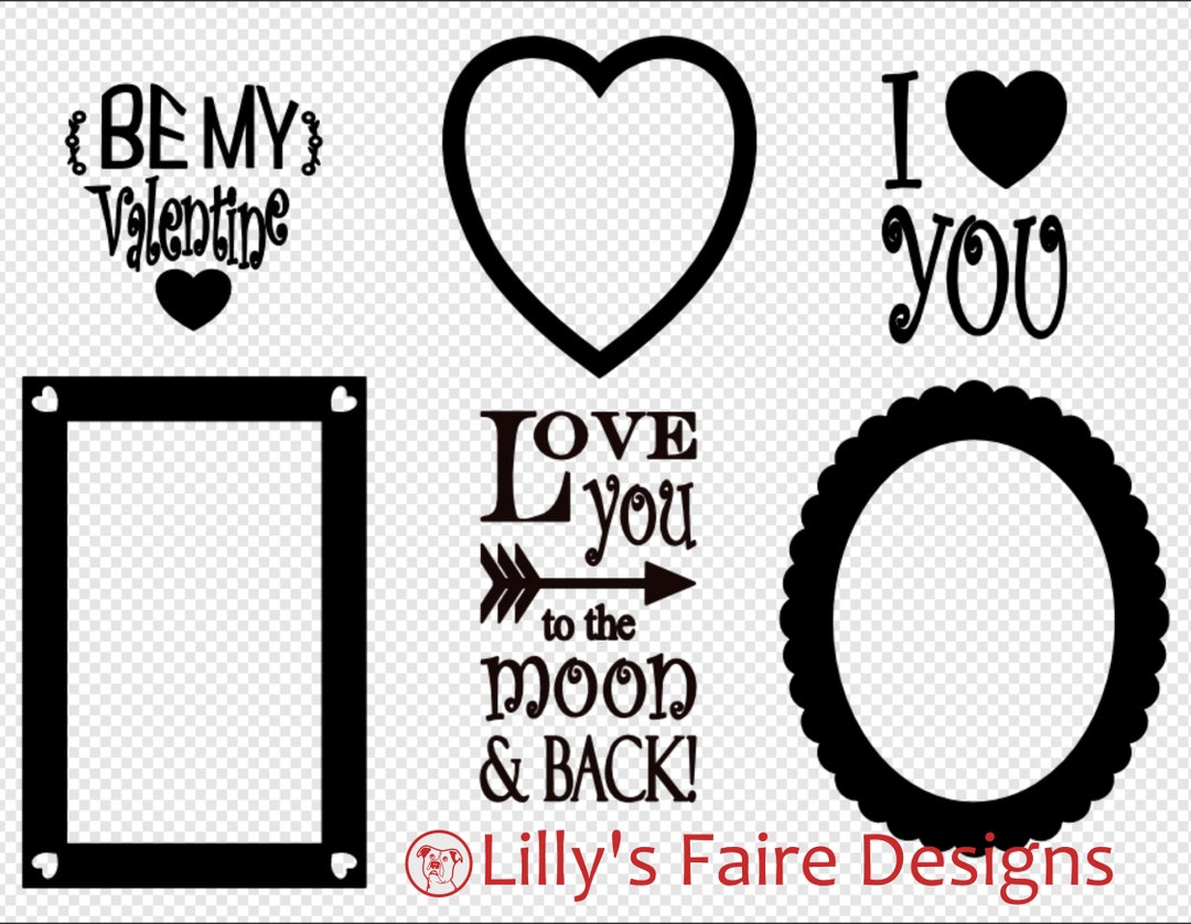 SVG I Heart Words - Etsy