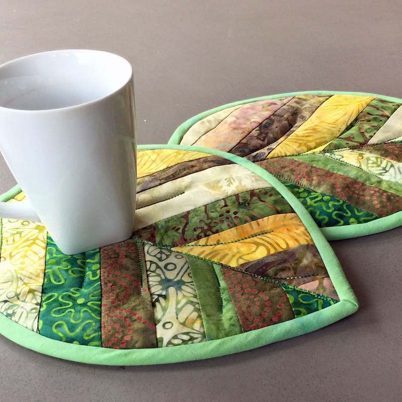 Quilted Mug Rug Patterns - Etsy
