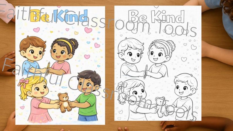 Be Kind Posters & Coloring Pages | SEL Kindness Printables for Kids ...