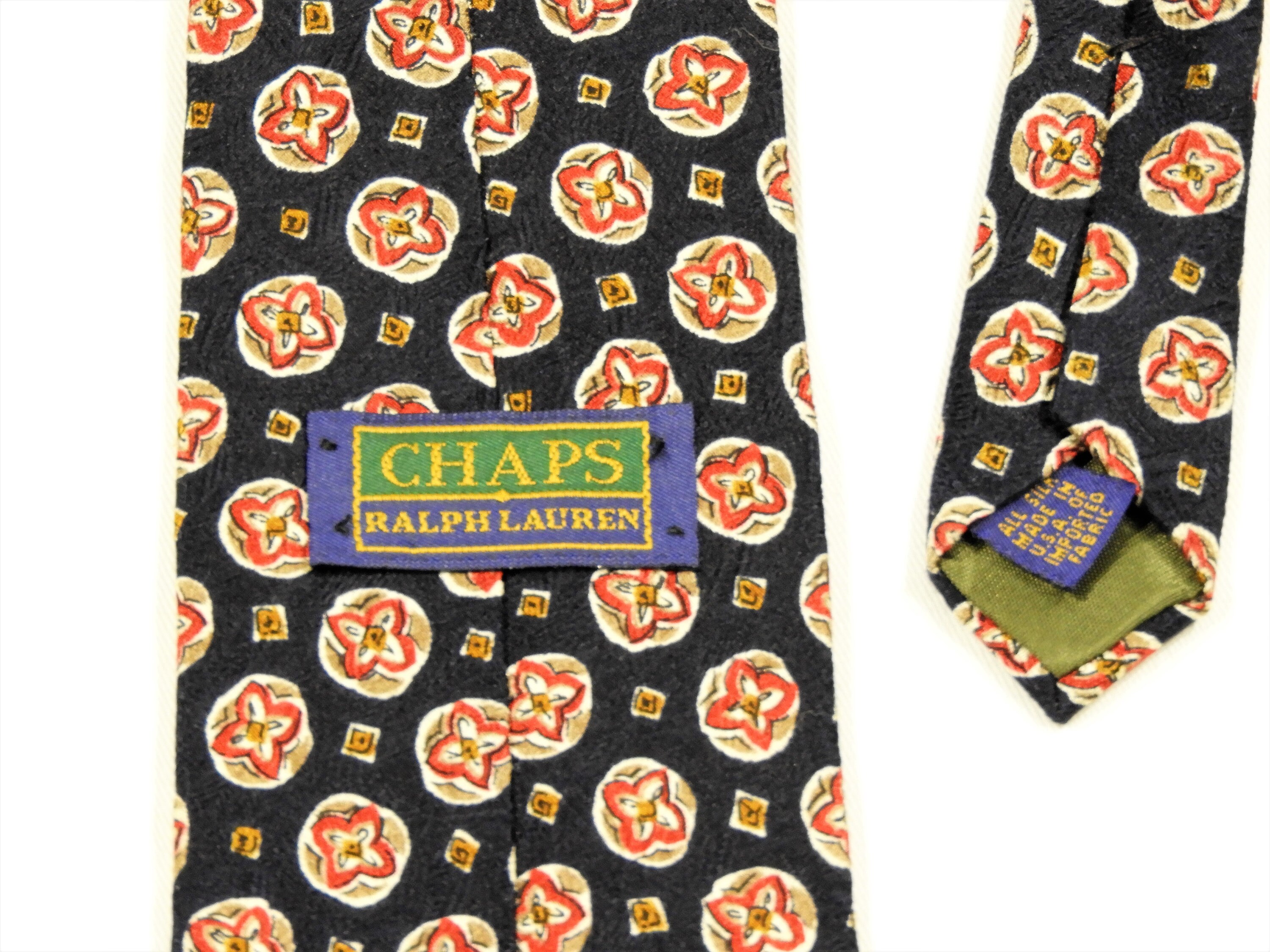 Vintage Silk Necktie, Chaps Tie, Ralph Lauren, Purple Label ...