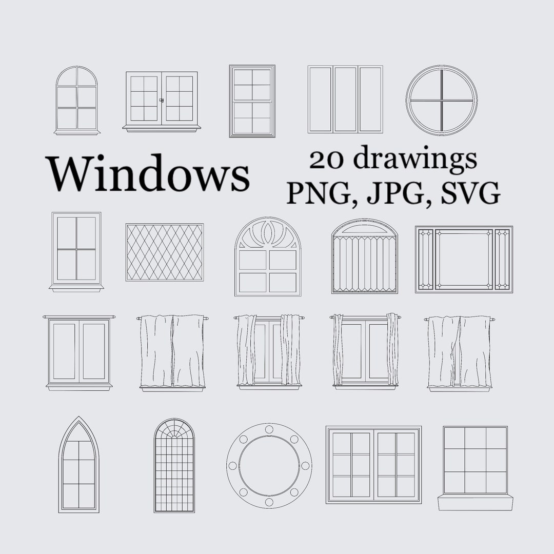 Windows Downloadable Art - Transparent and White Background - PNG - JPG ...