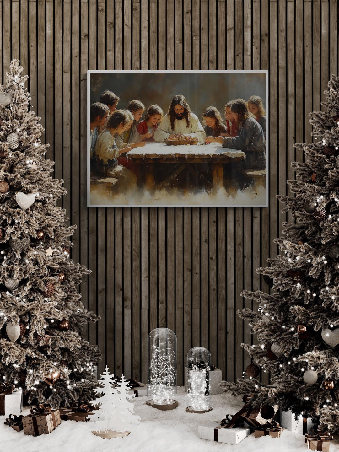 Last Supper Inspiration Digital Print Modern Christian Wall Art Jesus ...