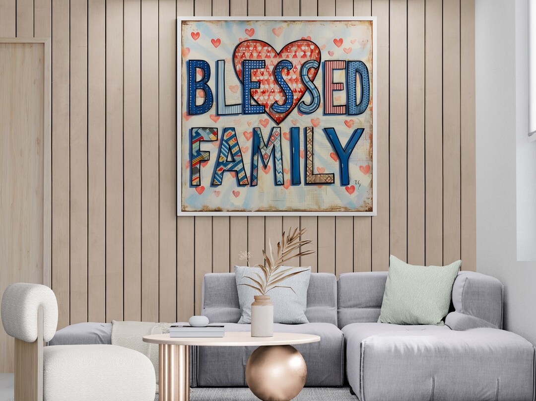 Blessed Family | Beautiful Family, Housewarming Gift | Family Love ...