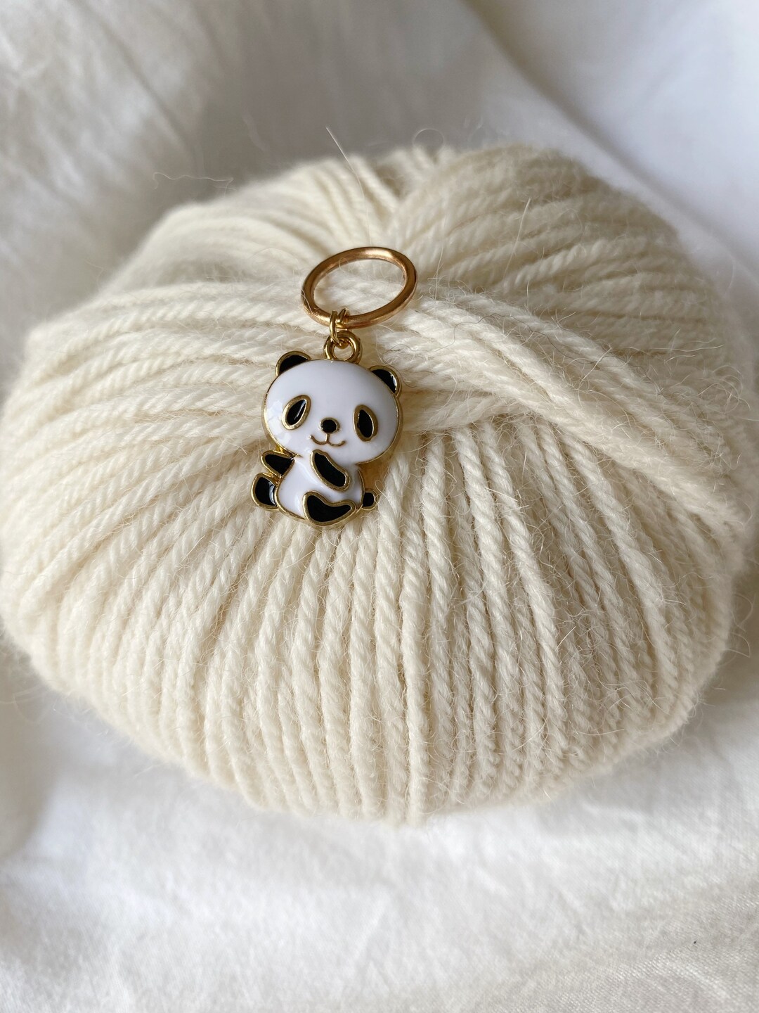 Panda Enamel Stitch Marker - Etsy
