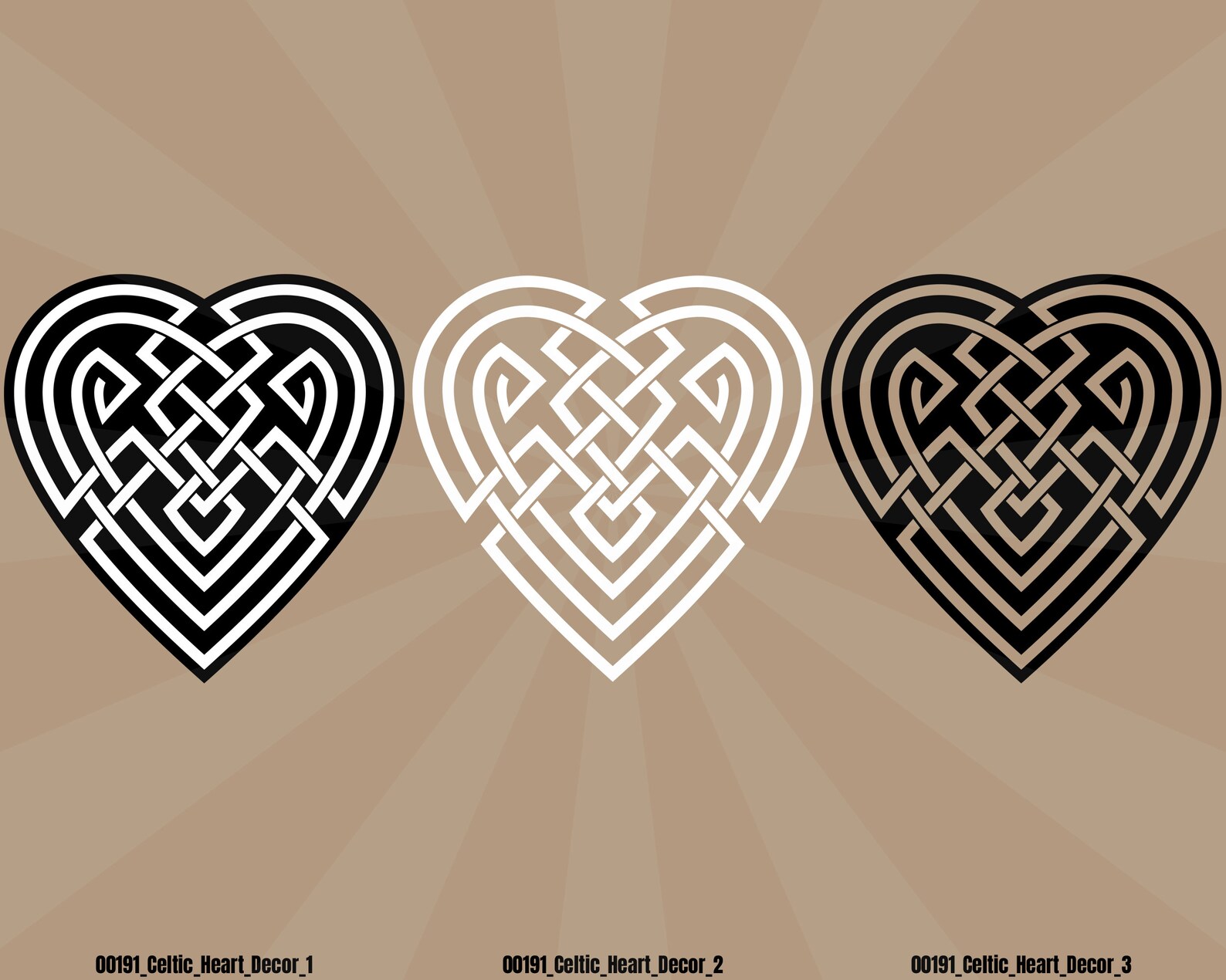 Celtic Heart Symbol Viking Decoration Art Logo .svg .png | Etsy