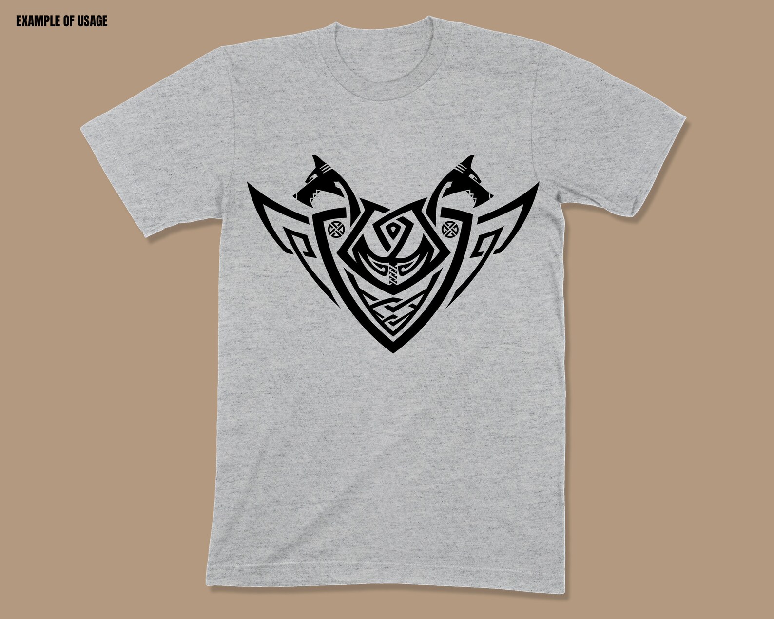 Celtic Sea Wolf Symbol Viking Decoration Art Logo .svg .png - Etsy