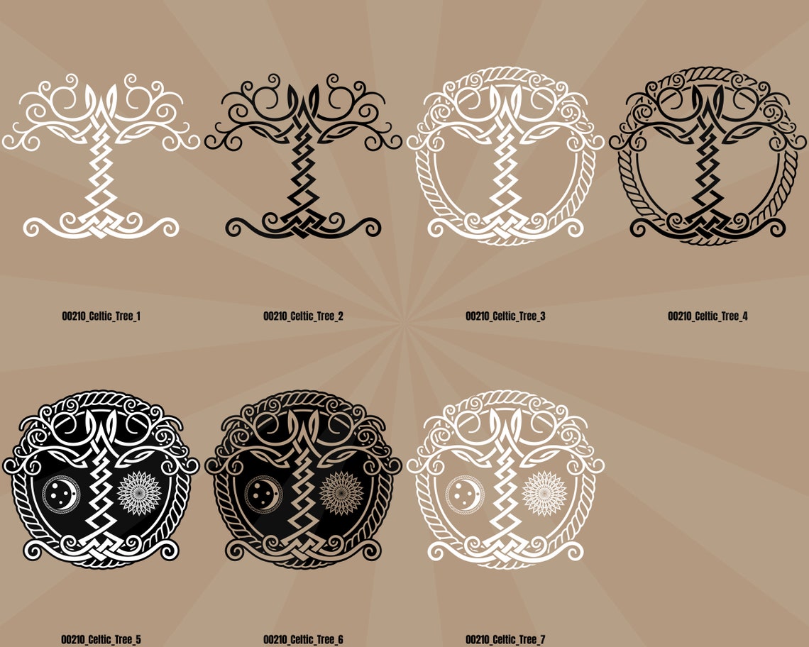 Celtic Tree of Viking Art .svg .eps .png . Jpeg Vector Artwork - Etsy