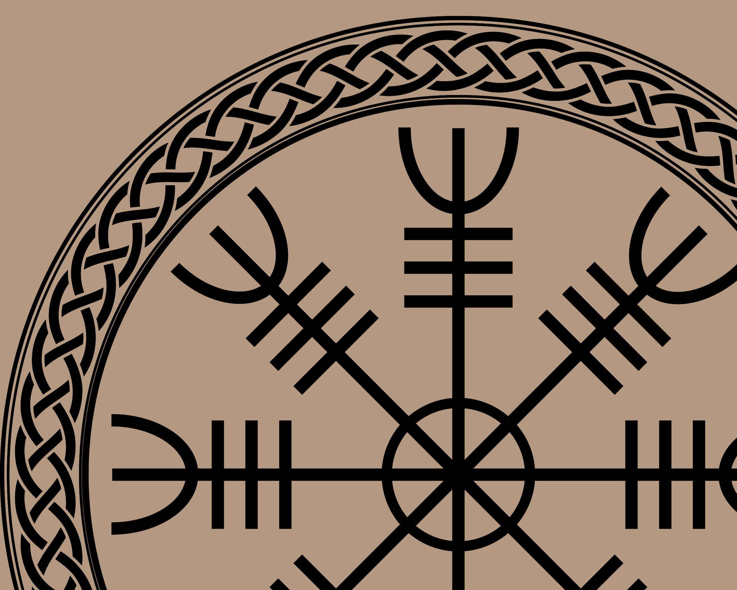 AEgishjlmr Viking Symbol Magical Sign Art Logo .svg .png | Etsy