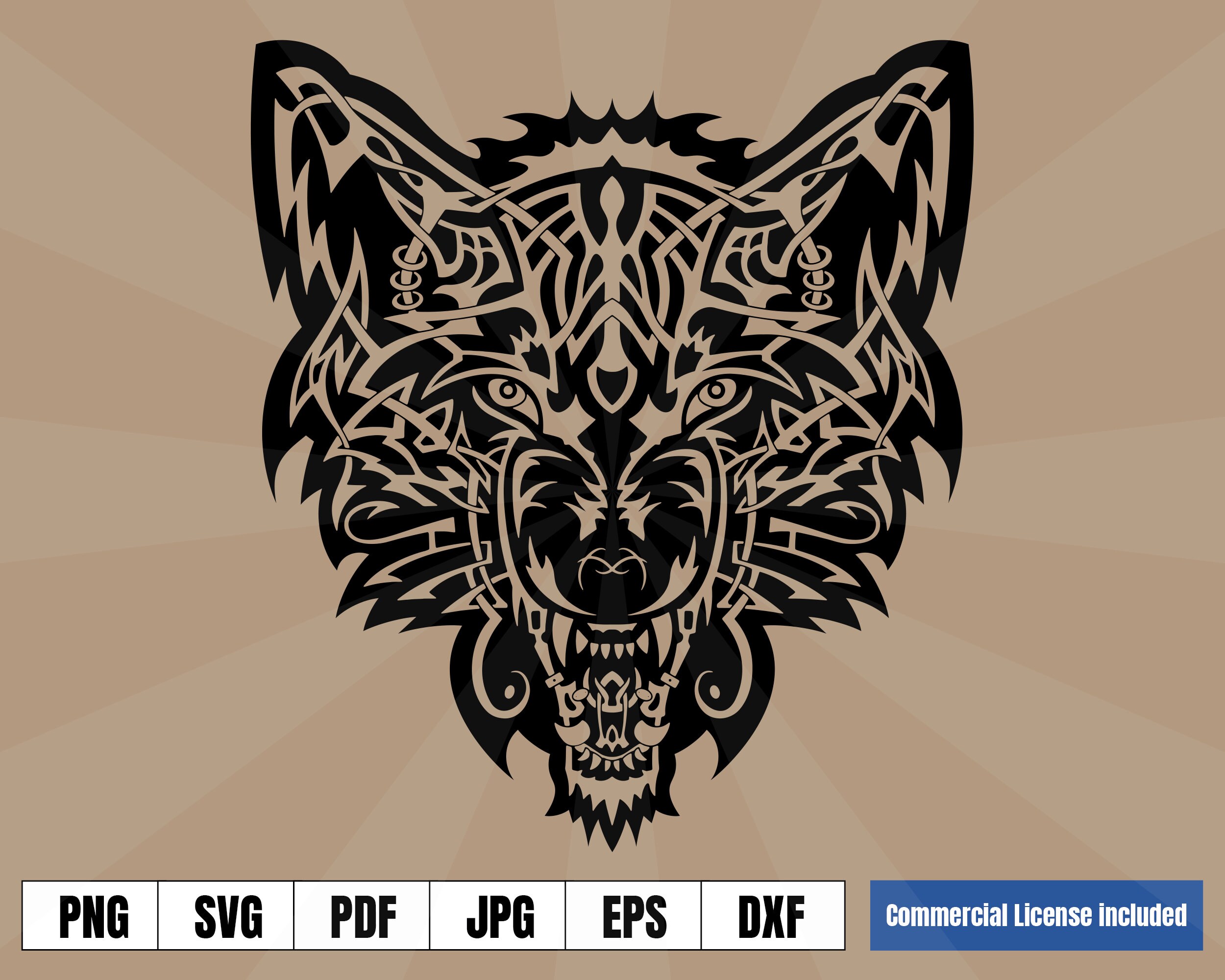Fenrir Norse Wolf Viking Logo Jpeg Vector | ubicaciondepersonas.cdmx.gob.mx