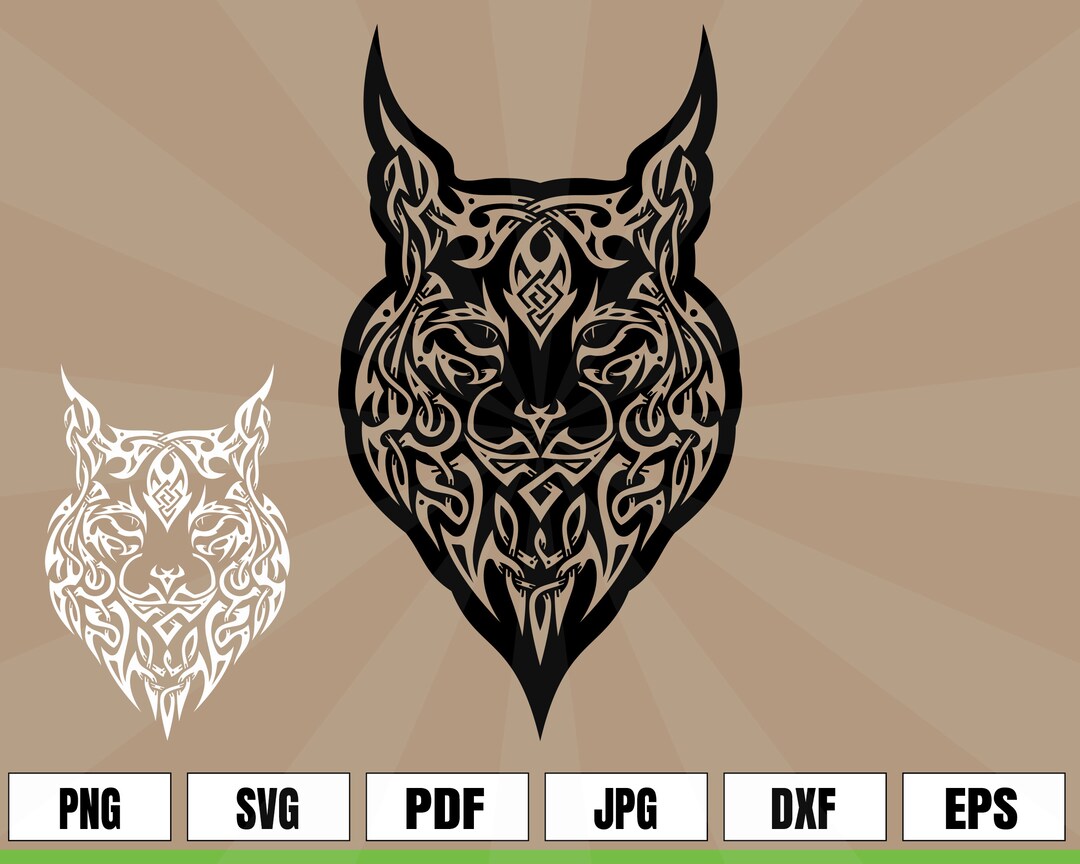Viking Wildcat: Norse Saga Inspired Lynx Svg Png Vector - Etsy