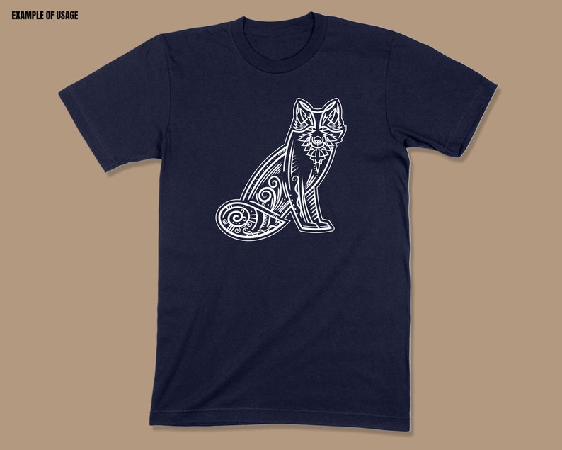 Celtic Fox Viking Medieval Art Logo .svg .png Vector for - Etsy