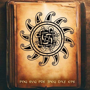 Celtic Sun Viking Symbol .svg .eps .png .jpeg Vector Artwork - for ...