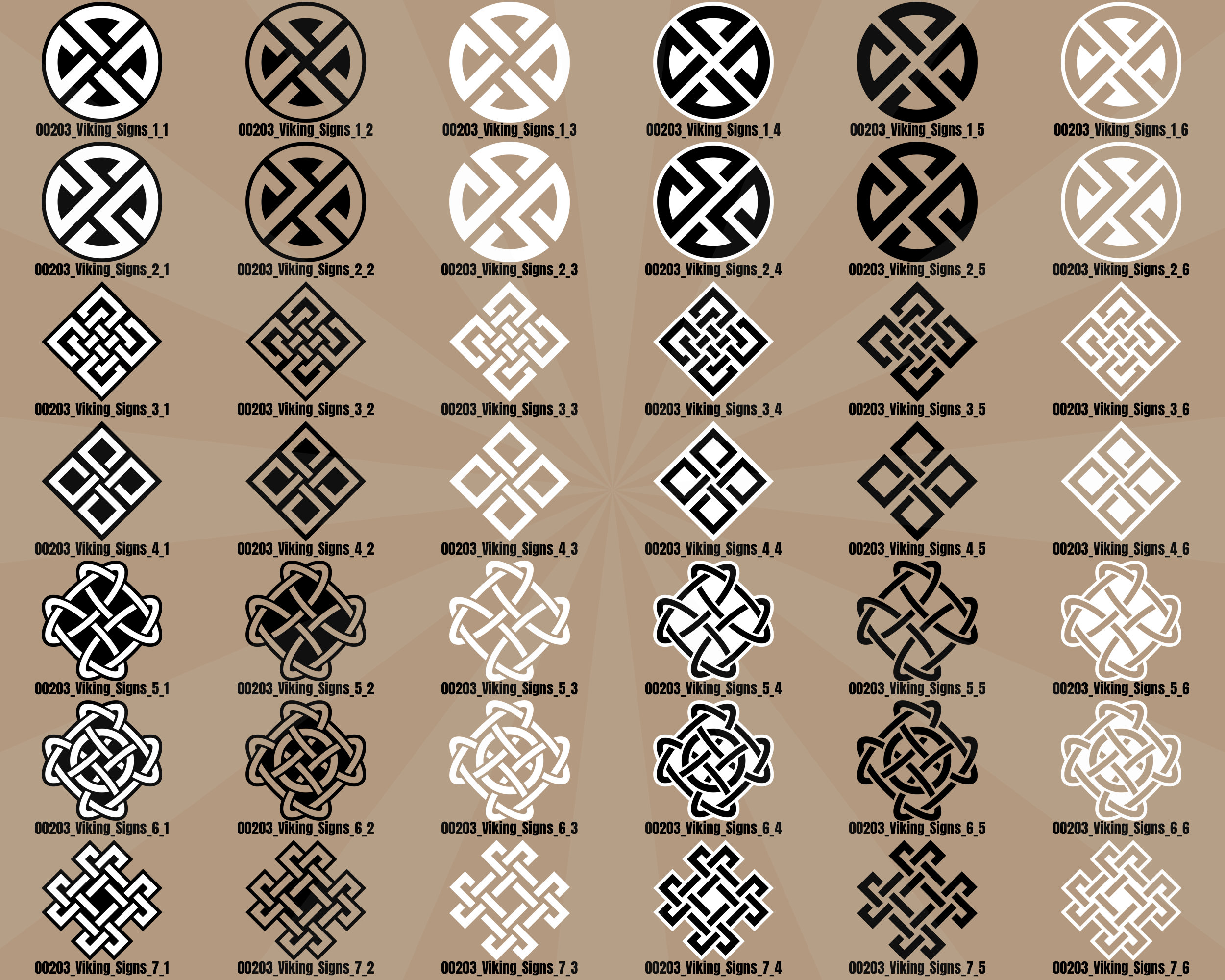 Viking Art Celtic Signs Tattoo Norse Decor .svg .png Vector - Etsy