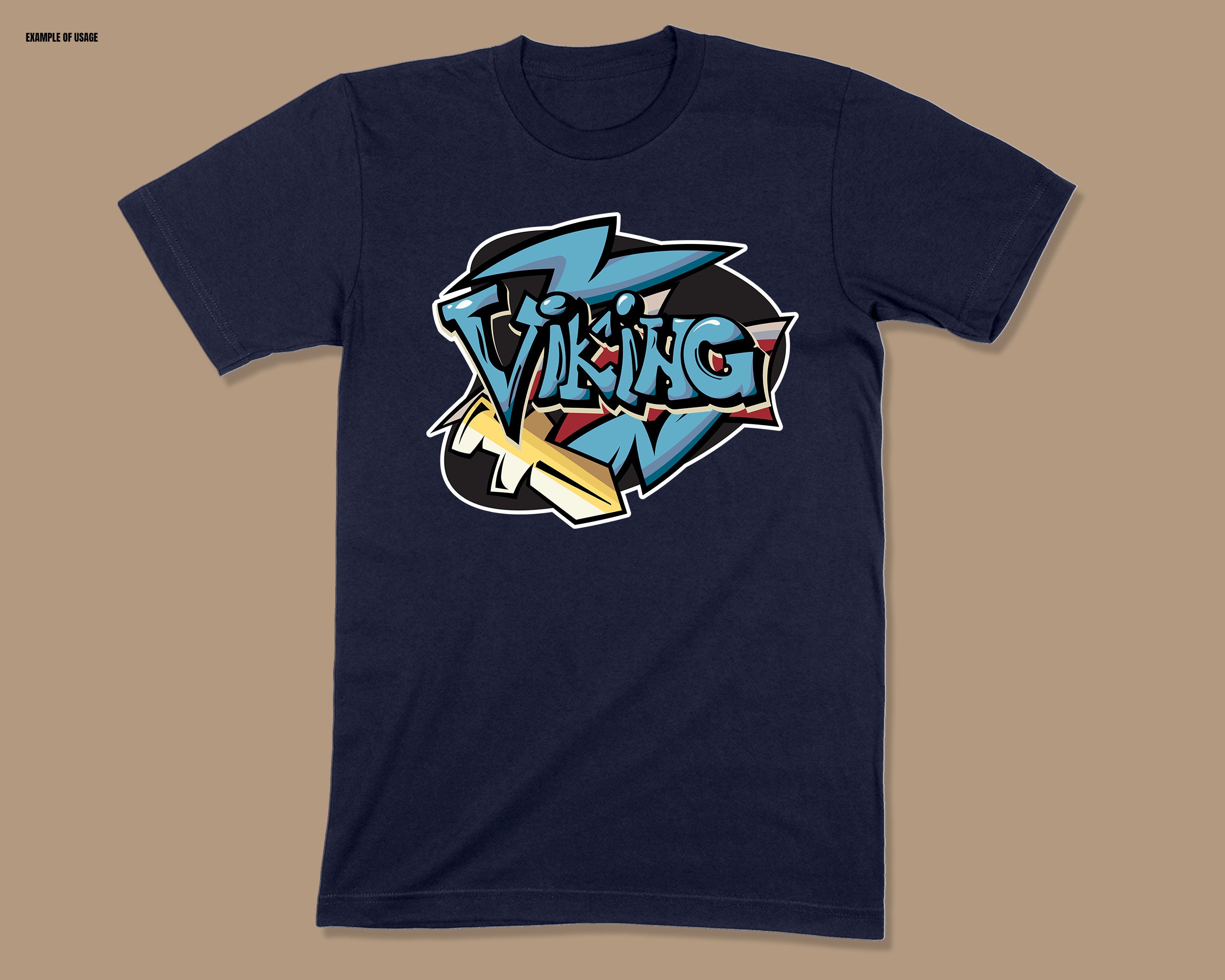 Viking Graffiti Logo Funny Art Logo .svg .png Vector para - Etsy México