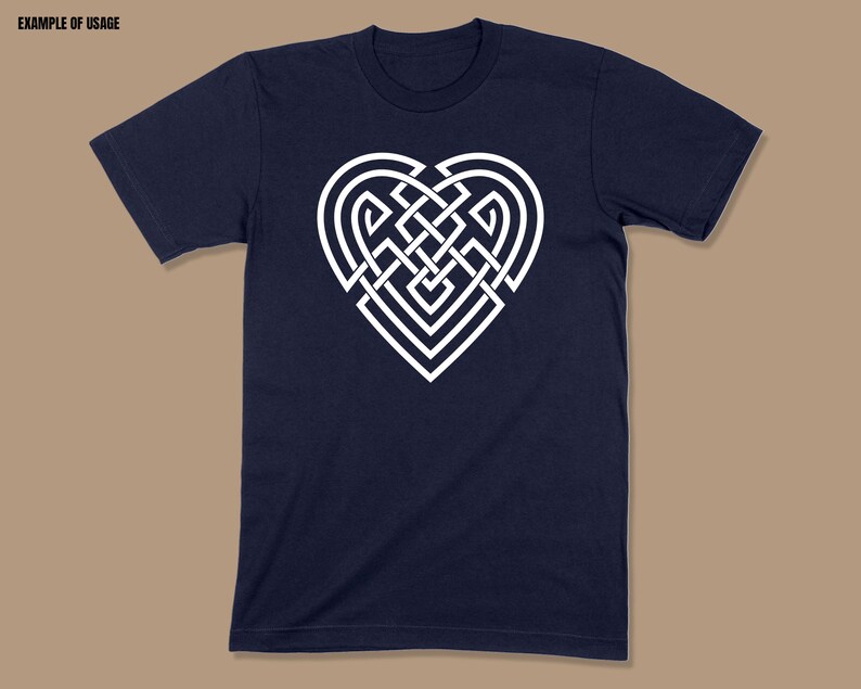 Celtic Heart Symbol Viking Decoration Art Logo .svg .png | Etsy