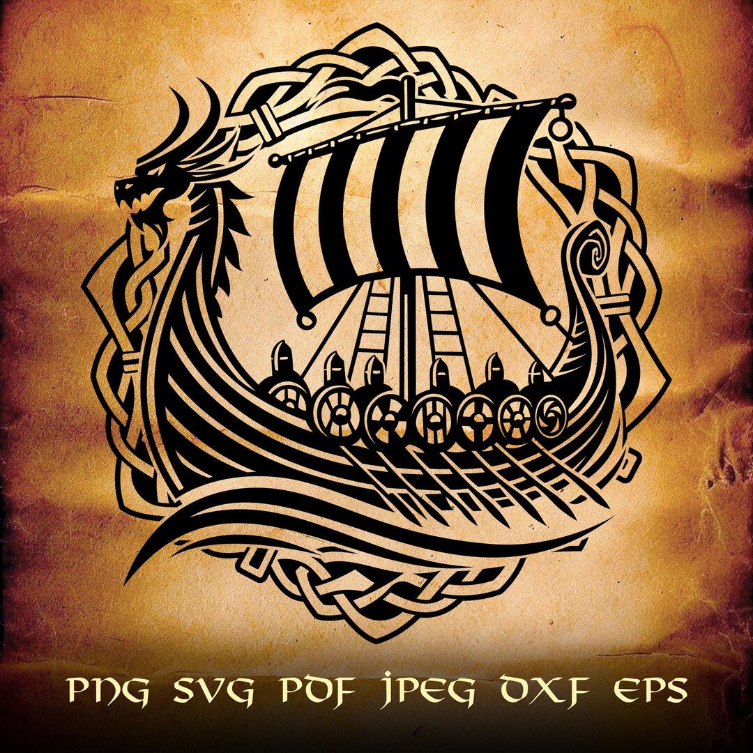 Viking Longship: Sails of the North Svg Png Jpeg Vector Artwork - for ...