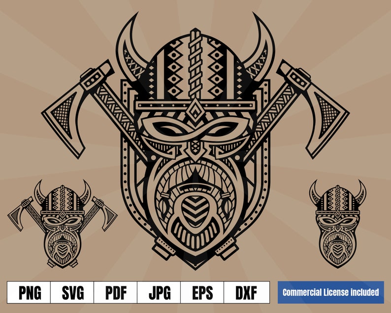Legendary Celtic Warrior With Swords Art Logo .svg .png Vector - Etsy