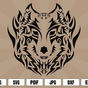 Celtic Ice Wolf Fantasy Viking Logo .svg .png Vector Artwork for ...