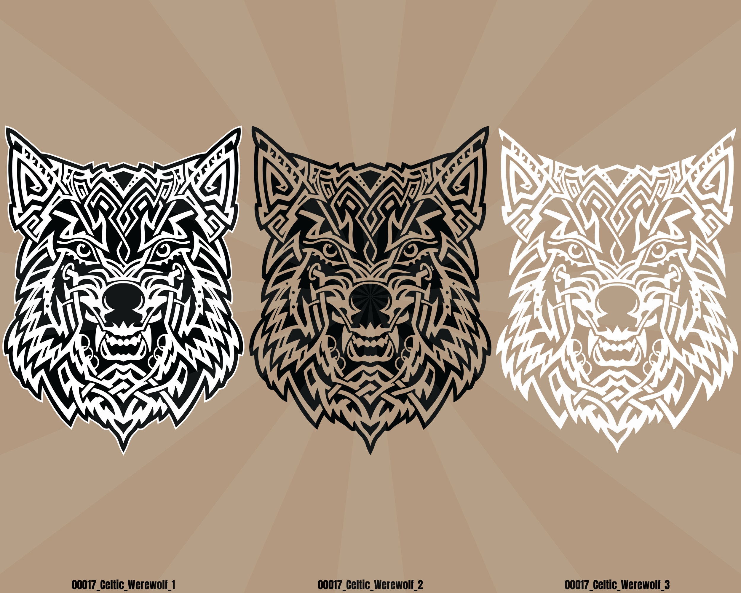 Celtic Werewolf Tattoo