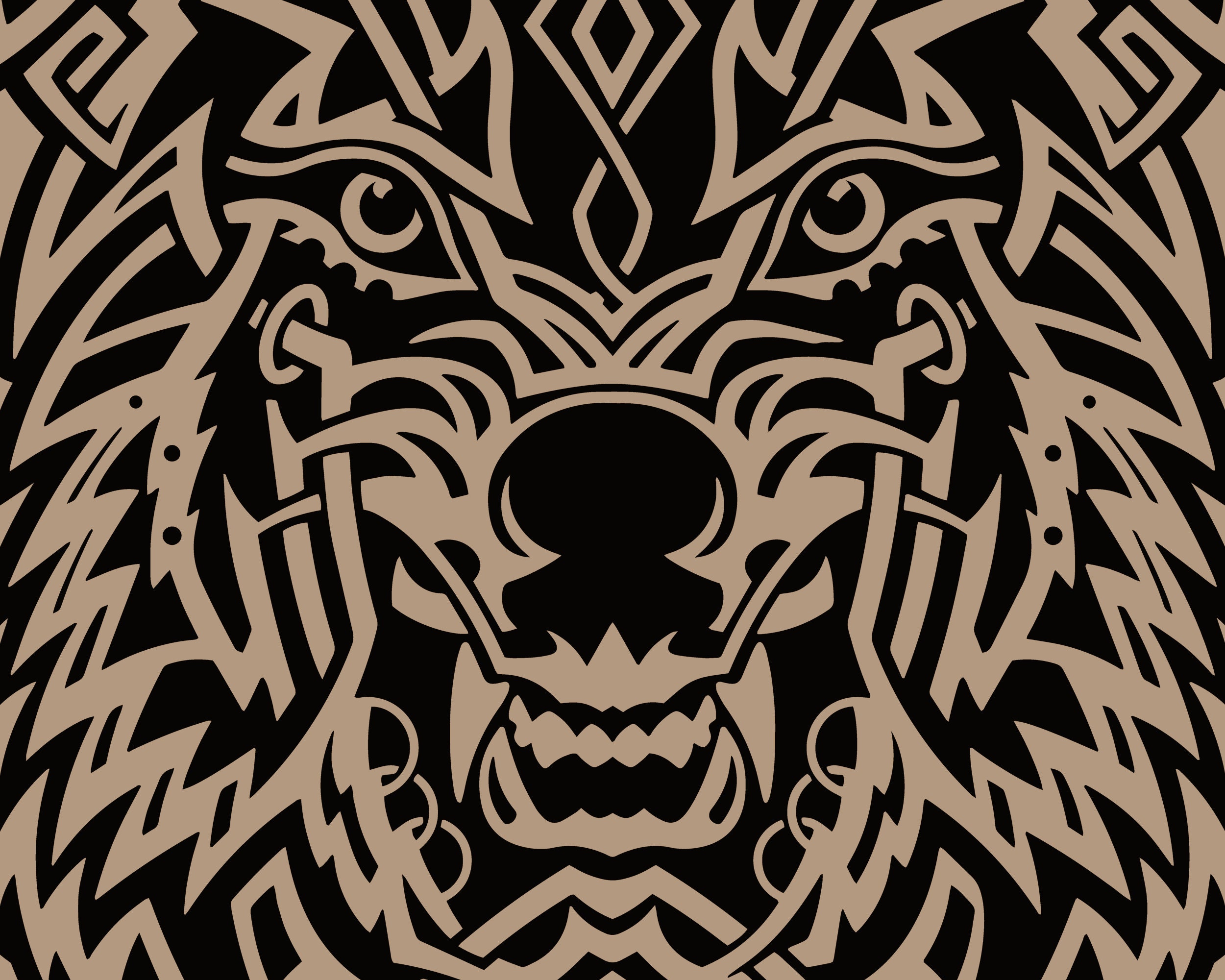 Celtic Werewolf Viking Tattoo Logo svg eps png jpeg Vector Art | Etsy