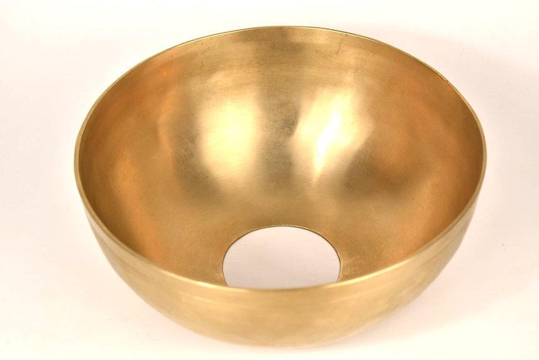 Bolo Singing Bowl Bottom Hole Therapy Bowl Approx. 1200 Gr. 22 Cm Sound ...