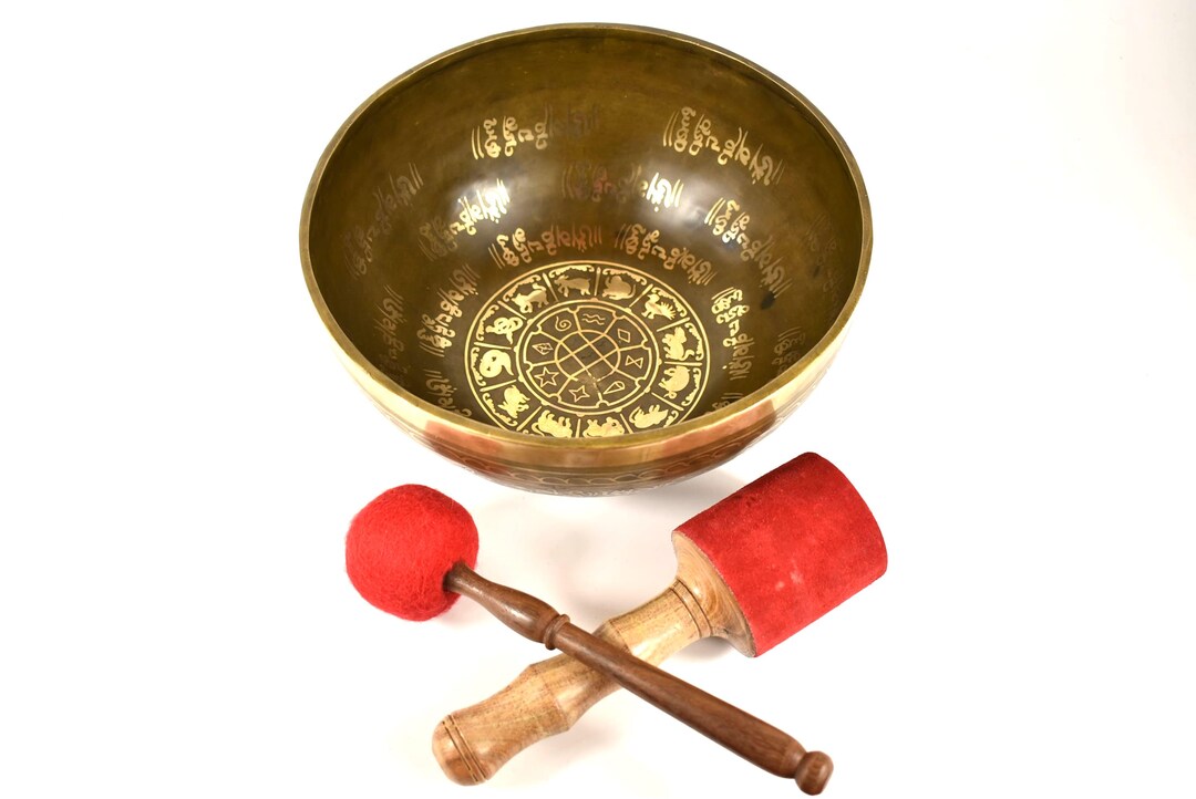 Singing Bowl Large Cymbal Bowl Chinese Zodiac Sign 2354 Size 29 Cm ...