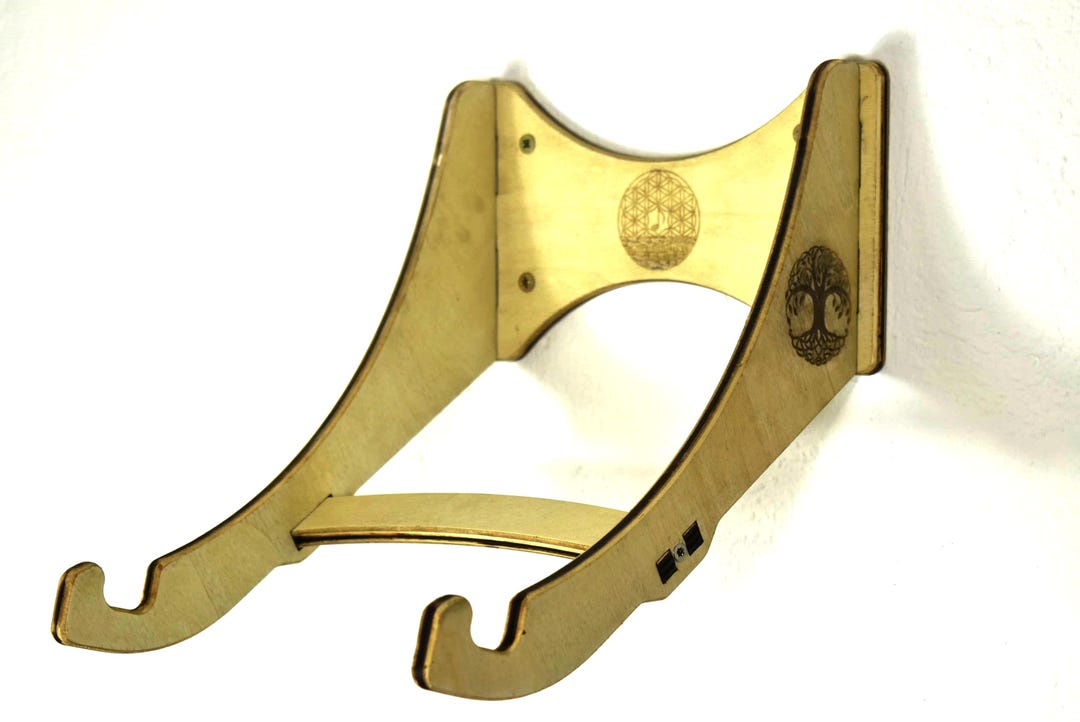 Handpan Wall Mount Complete Set Stand Tree of Life Engraving Wood ...