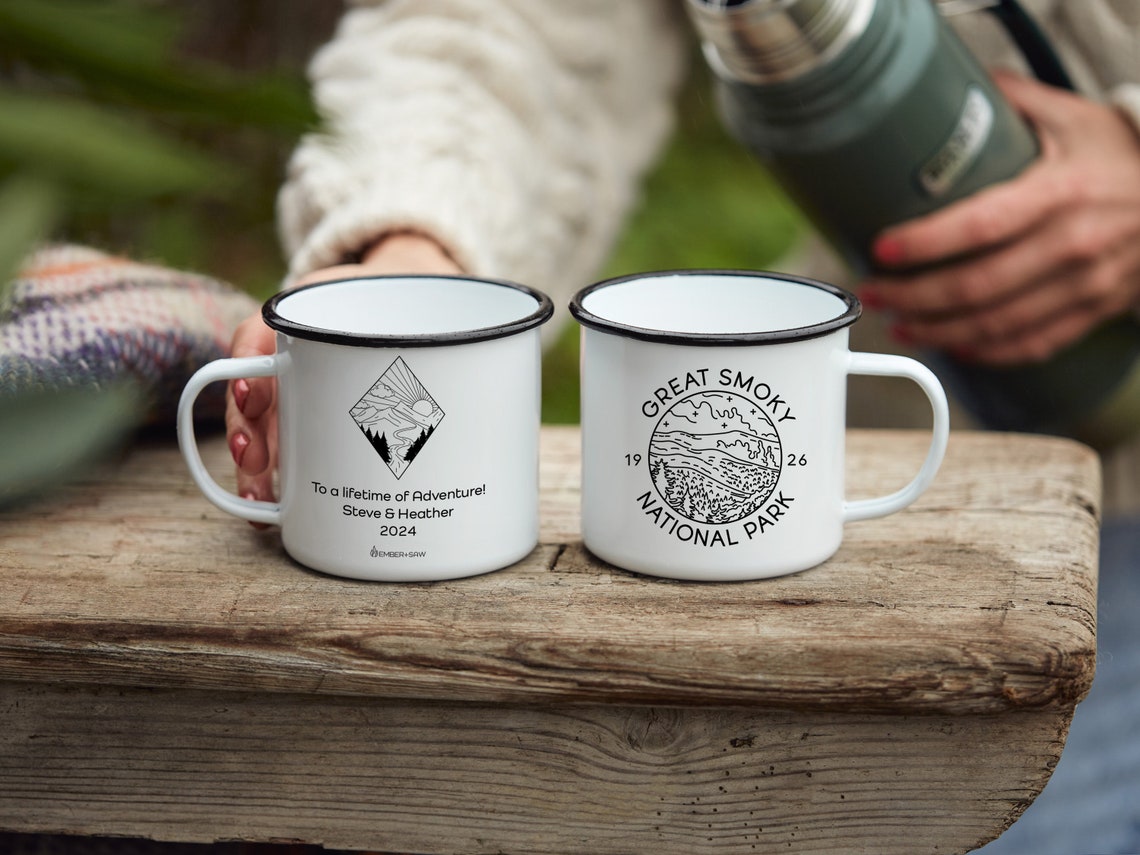 Personalized Great Smoky Mountains Mug, National Park Mug, Camp Mug ...