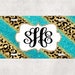 Monogram Leopard License Plate Design, Sublimation License Plate ...