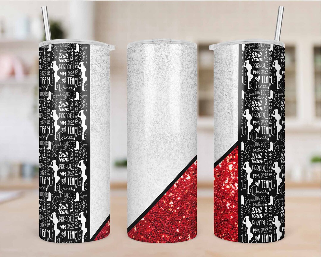 White Red Drill Team Png, Drill Team Tumbler Tumbler Template Png ...