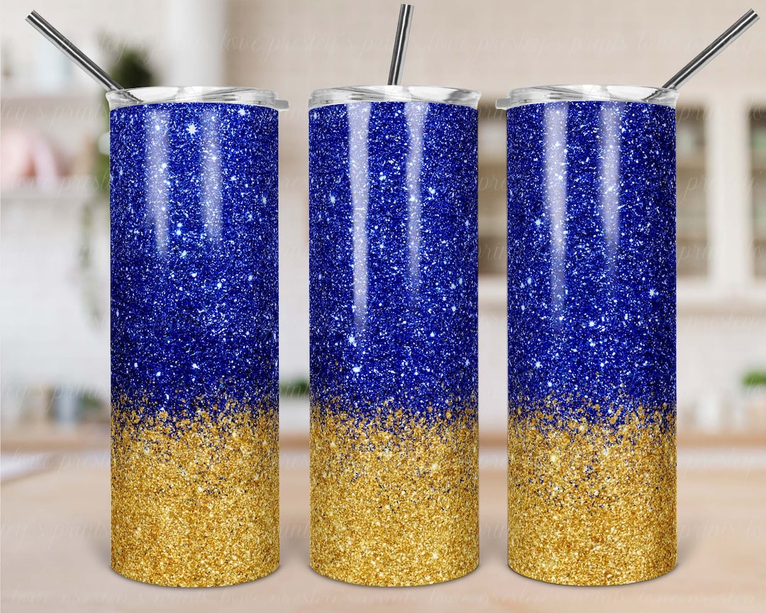 Gold to Blue Ombre Sublimation, Blue Yellow School Spirit, Blue and ...
