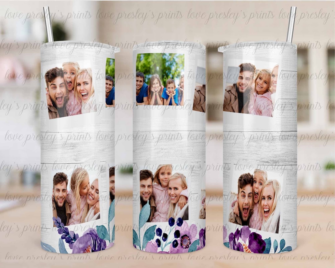 Add Your Own Text, Photo Tumbler Template, 6 Photos Template, Photo ...