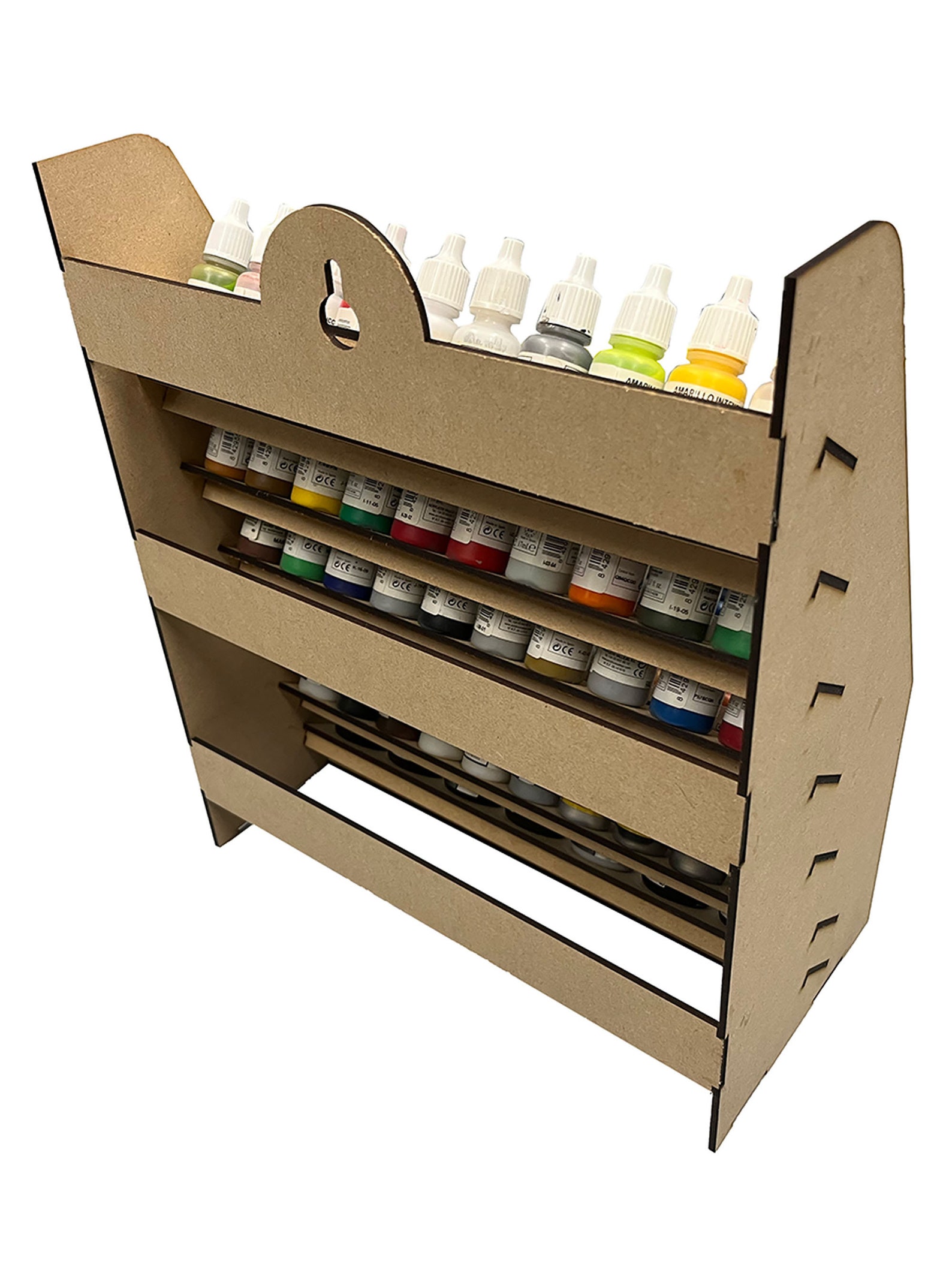 Round 37mm Paint Bottle Rack for 35 Bottles - Fits Hobby Zone System ...