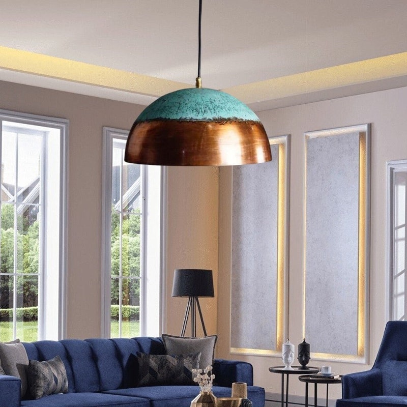 Copper Ceiling Lamp - Etsy