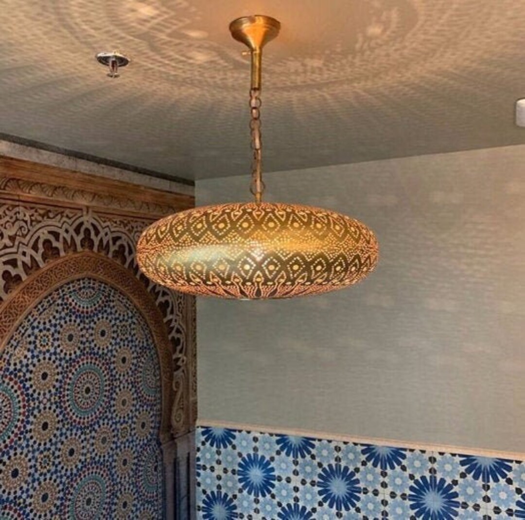 ON SALE Moroccan Brass Lamp, Moroccan Lighting , Handmade Brass Lamp ...