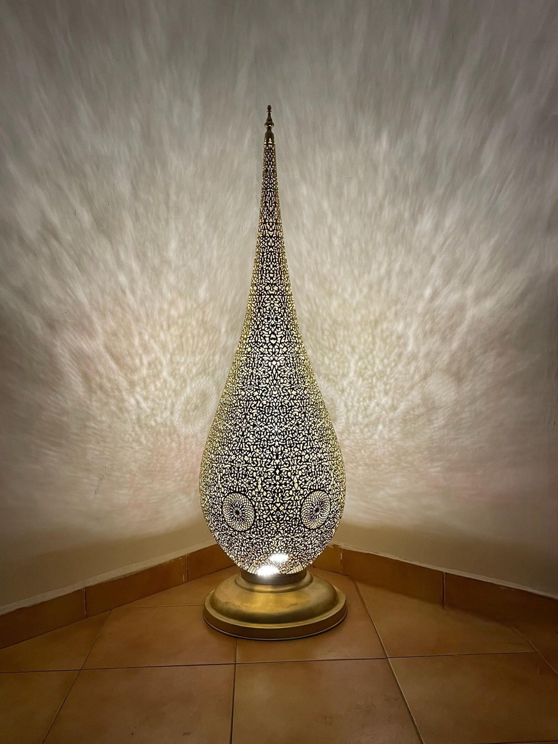 Iconic Moroccan Lamp, Morocco Lighting Handmade, Floor Light, Table ...