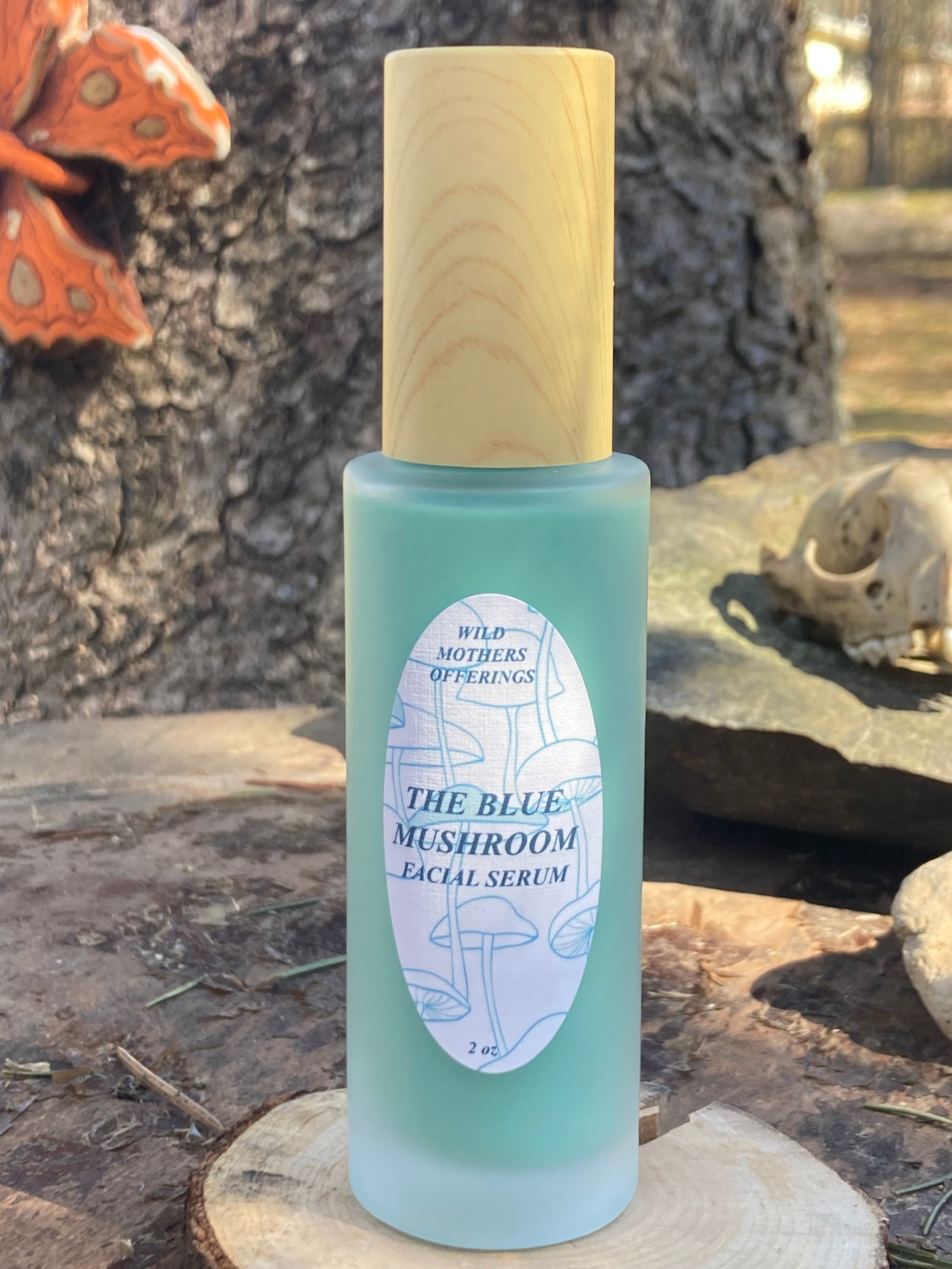 The Blue Mushroom Face Serum Large 2 Oz Pump Bottle - Etsy