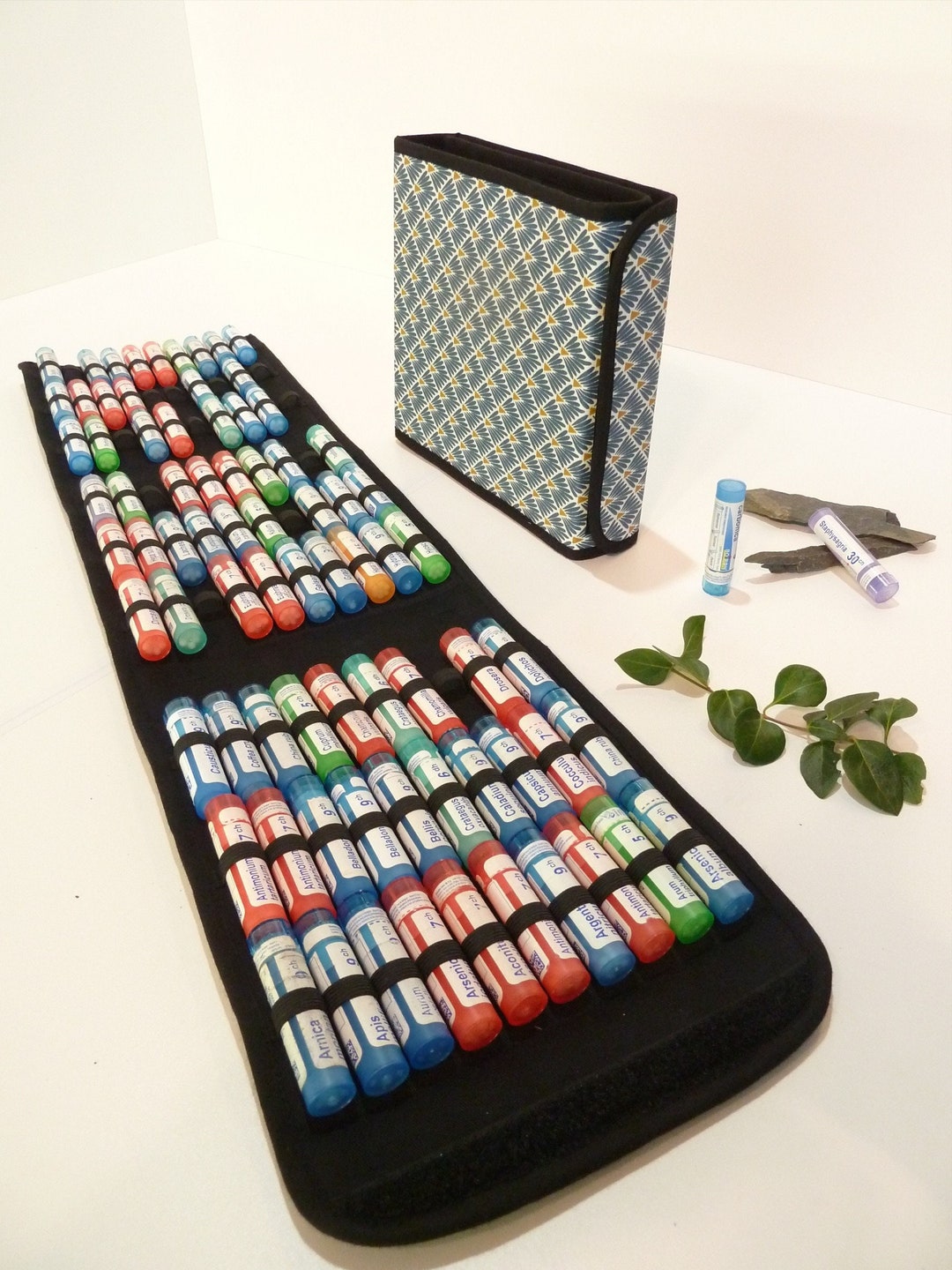 Homeopathy Pouch for 15/42/60/90 Tubes - "blue" Model - Boiron Tube Kit ...