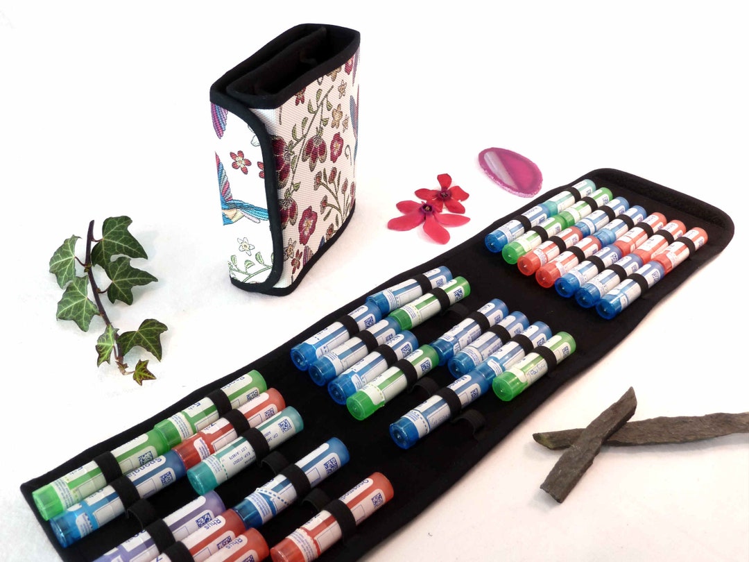 Pouch for 15/42/60/90 Homeopathy Tubes - "colibri" Model - Boiron Tube ...