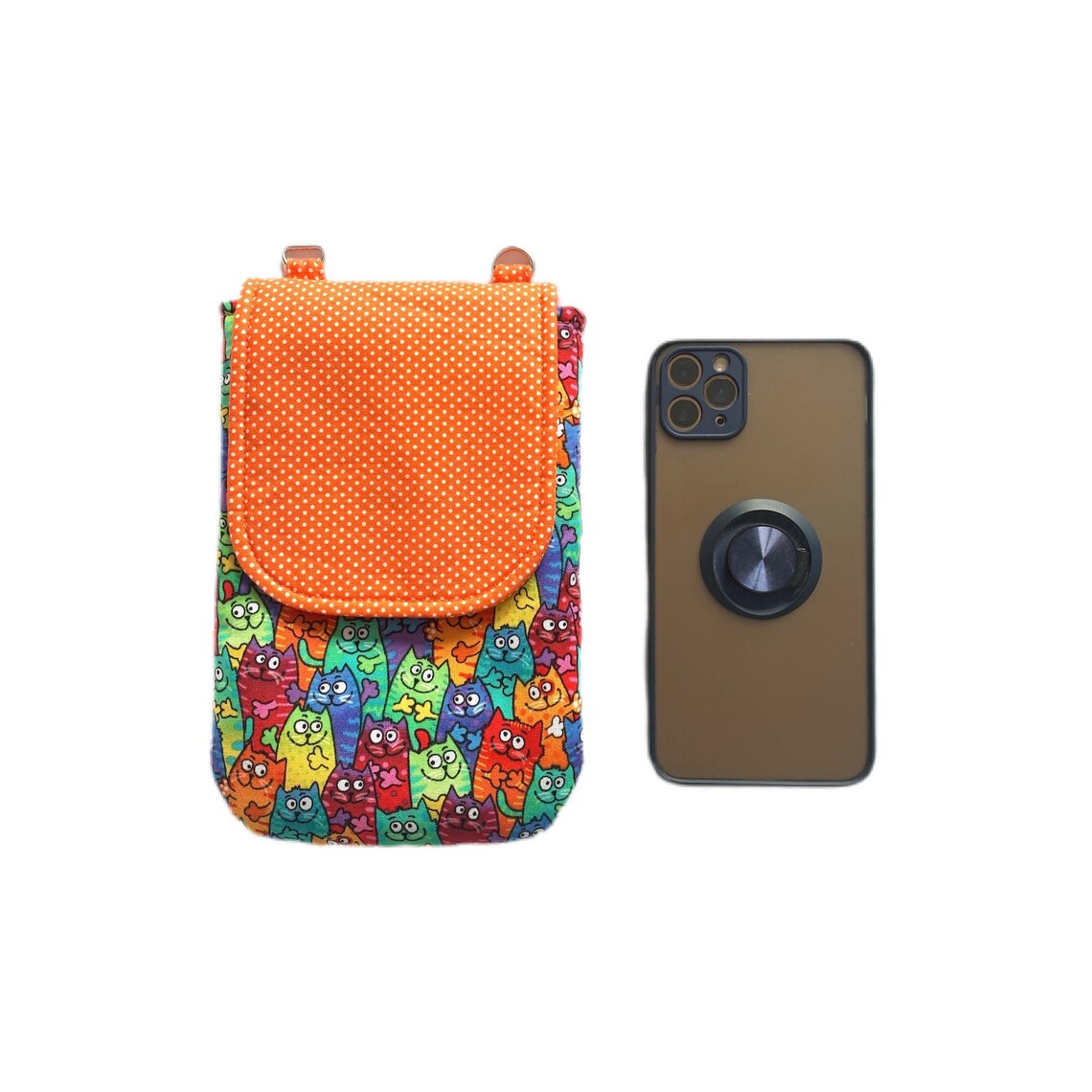 Crossbody Fabric Cell Phone Bag, Mobile Phone Bag, Phone Carrier, Cell ...